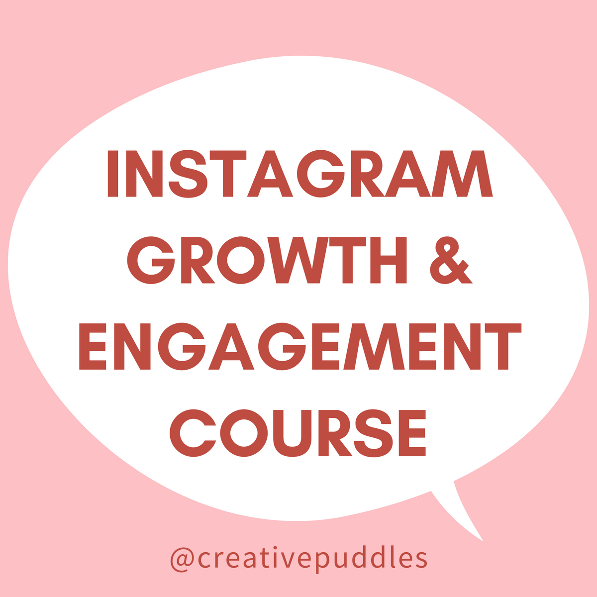 Instagram Growth & Engagement course – Creative Puddles